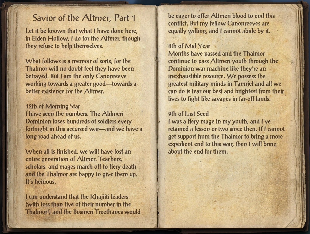 Savior of the Altmer, Part 1 | Elder Scrolls | Fandom
