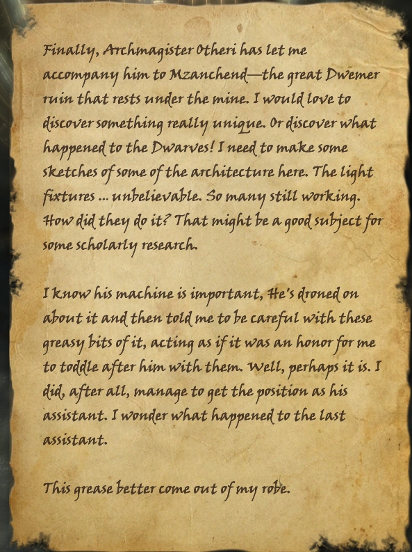 Diary Page | Elder Scrolls | Fandom
