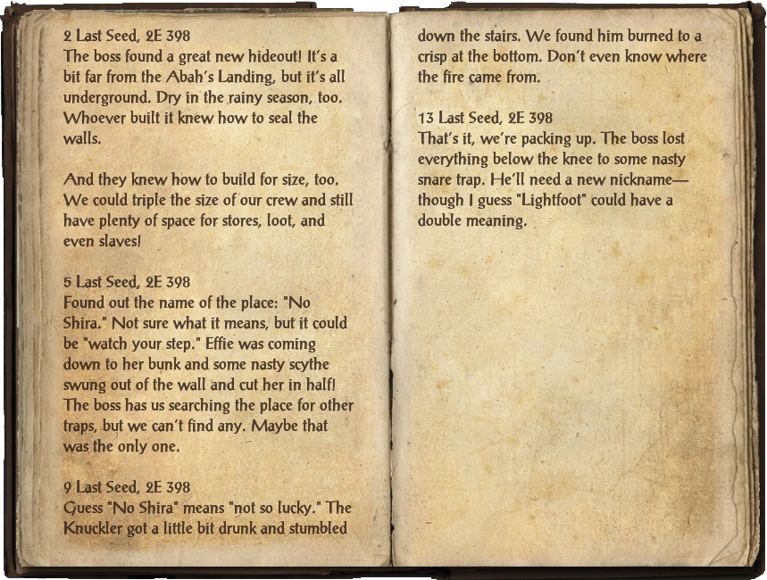 No Shira, No Good! | Elder Scrolls | Fandom