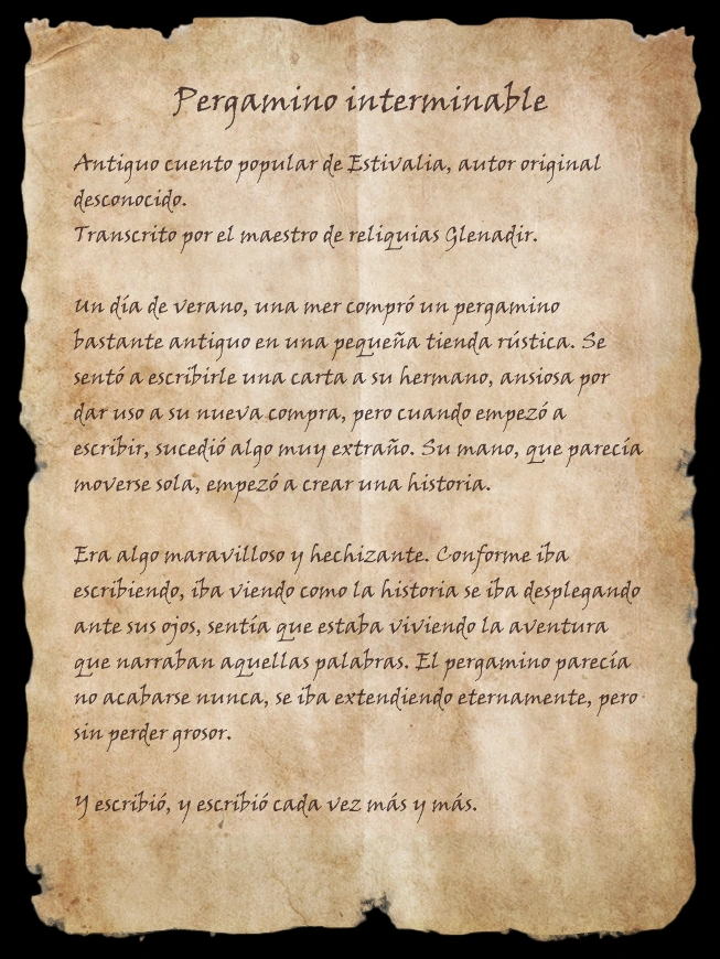 Pergamino interminable | Elder Scrolls | Fandom