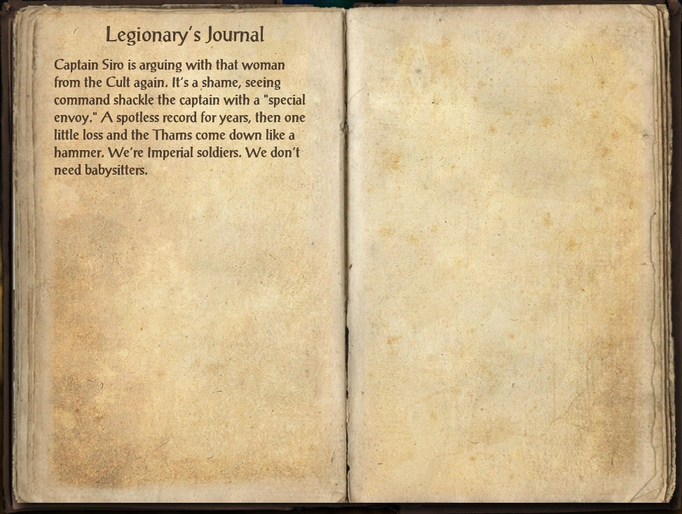 Legionary's Journal | Elder Scrolls | Fandom
