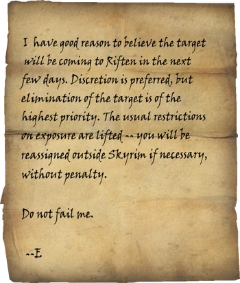 Shavari's Note | Elder Scrolls | Fandom