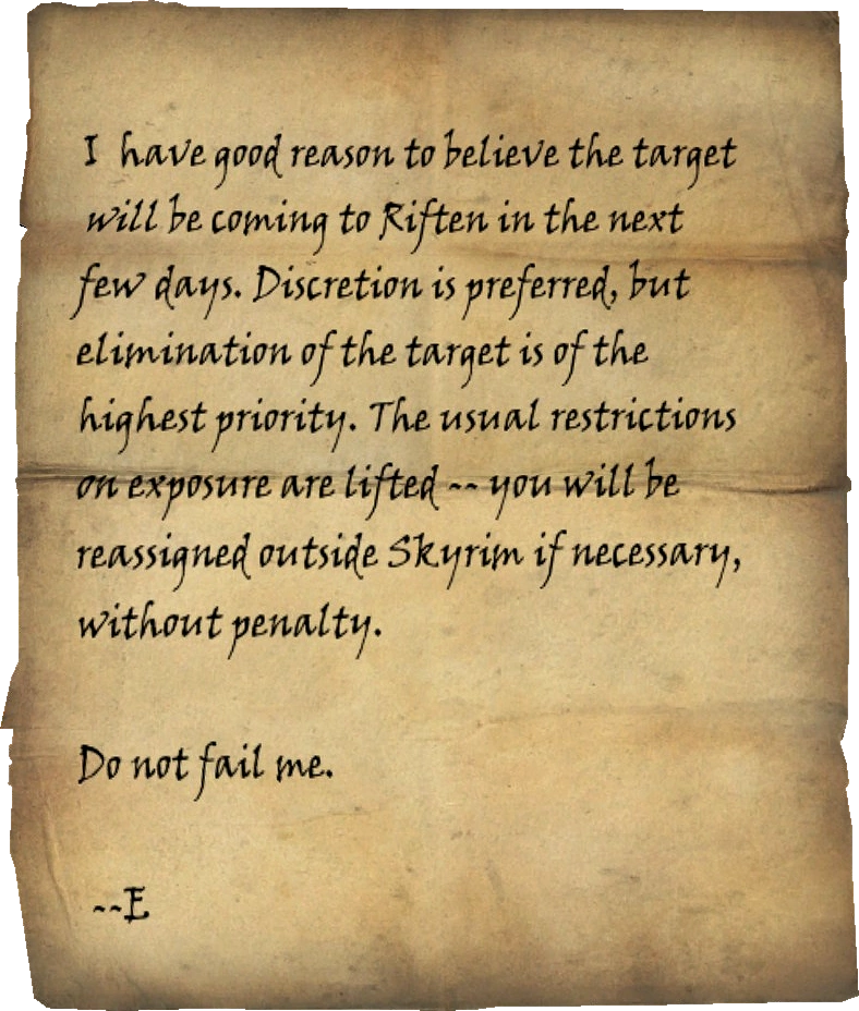 Shavari's Note | Elder Scrolls | Fandom