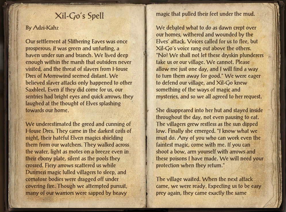 Xil-Go's Spell | Elder Scrolls | Fandom