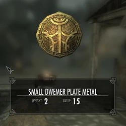 Small Dwemer Plate Metal | The Elder Scrolls Wiki | Fandom