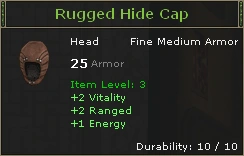 Rugged Hide Cap | Eldevin Wiki | Fandom