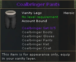Coalbringer Pants | Eldevin Wiki | Fandom