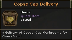Copse Cap Delivery | Eldevin Wiki | Fandom