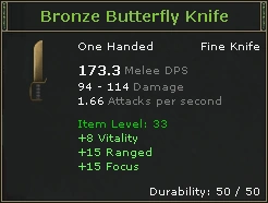 Bronze Butterfly Knife | Eldevin Wiki | Fandom