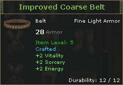 Improved Coarse Belt | Eldevin Wiki | Fandom