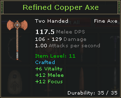 Refined Copper Axe | Eldevin Wiki | Fandom