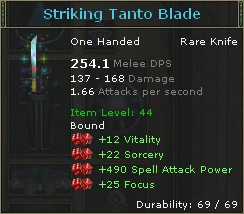 Striking Tanto Blade | Eldevin Wiki | Fandom