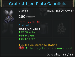 Crafted Iron Plate Gauntlets | Eldevin Wiki | Fandom