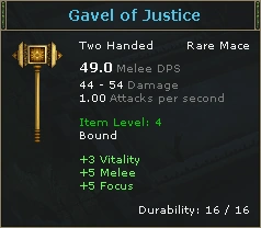 Gavel of Justice | Eldevin Wiki | Fandom