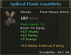 Spiked Flash Gauntlets | Eldevin Wiki | Fandom