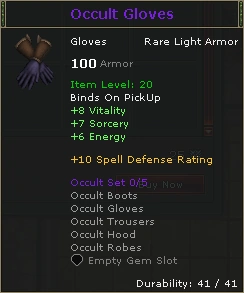 Occult Gloves | Eldevin Wiki | Fandom