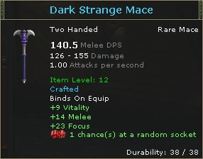 Dark Strange Mace | Eldevin Wiki | Fandom
