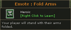 Emote : Fold Arms | Eldevin Wiki | Fandom
