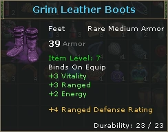 Grim Leather Boots | Eldevin Wiki | Fandom