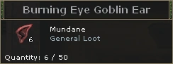 Burning Eye Goblin Ear | Eldevin Wiki | Fandom
