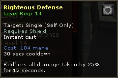 Righteous Defense | Eldevin Wiki | Fandom