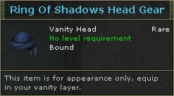 Ring of Shadows Head Gear | Eldevin Wiki | Fandom