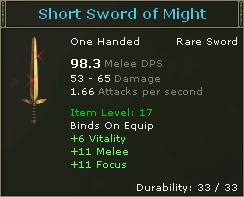 Short Sword of Might | Eldevin Wiki | Fandom