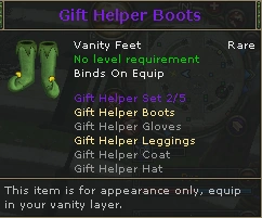 Gift Helper Boots | Eldevin Wiki | Fandom
