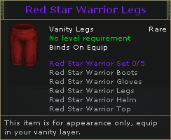 Red Star Warrior Legs | Eldevin Wiki | Fandom