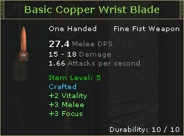 Basic Copper Wrist Blade | Eldevin Wiki | Fandom