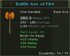 Battle Axe of Fire | Eldevin Wiki | Fandom