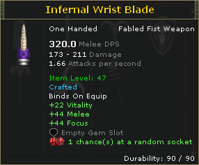 Infernal Wrist Blade | Eldevin Wiki | Fandom