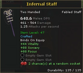 Infernal Staff | Eldevin Wiki | Fandom