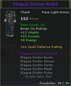 Plague Doctor Robe | Eldevin Wiki | Fandom