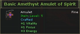 Basic Amethyst Amulet of Spirit | Eldevin Wiki | Fandom