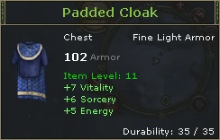 Padded Cloak | Eldevin Wiki | Fandom