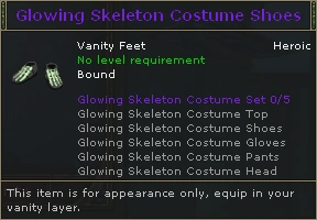 Glowing Skeleton Costume Shoes | Eldevin Wiki | Fandom