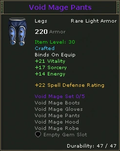 Void Mage Pants | Eldevin Wiki | Fandom