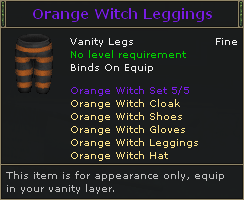 Orange Witch Leggings | Eldevin Wiki | Fandom