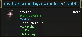 Crafted Amethyst Amulet of Spirit | Eldevin Wiki | Fandom