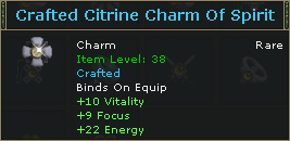 Crafted Citrine Charm Of Spirit | Eldevin Wiki | Fandom