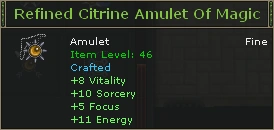 Refined Citrine Amulet Of Magic | Eldevin Wiki | Fandom