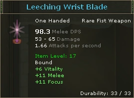 Leeching Wrist Blade | Eldevin Wiki | Fandom