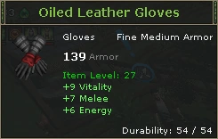 Oiled Leather Gloves | Eldevin Wiki | Fandom
