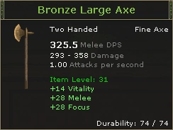 Bronze Large Axe | Eldevin Wiki | Fandom