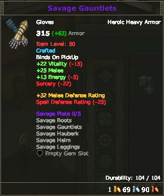 Savage Gauntlets | Eldevin Wiki | Fandom