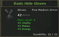 Basic Hide Gloves | Eldevin Wiki | Fandom