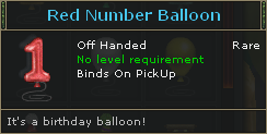 Red Number Balloon | Eldevin Wiki | Fandom