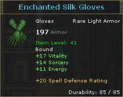Enchanted Silk Gloves | Eldevin Wiki | Fandom