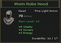 Worn Robe Hood | Eldevin Wiki | Fandom